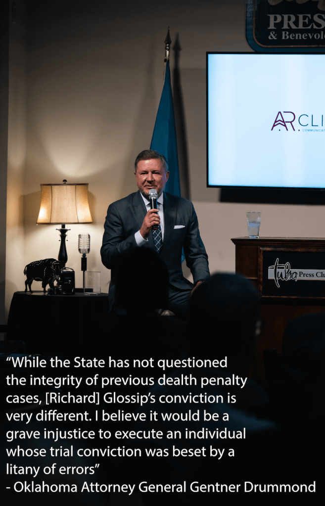 Oklahoma AG Speaks On Behalf Of Richard Glossip In Clemency Hearing