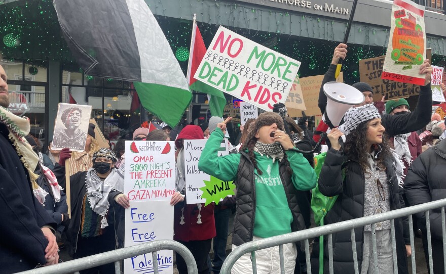 Pro-Palestine protestors take to the Sundance Film Festival